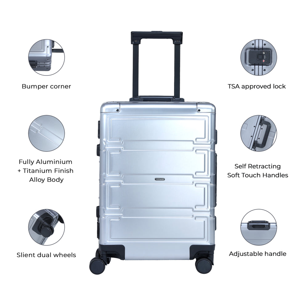 VERAGE Luxe Guardian- Aluminium Carry-On