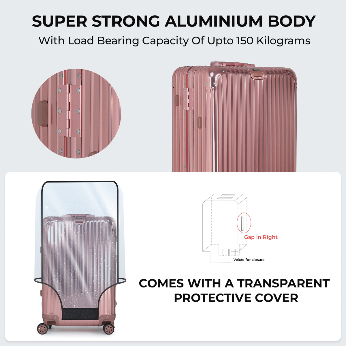 VERAGE Luxe Secure Jet- Aluminium Carry-On
