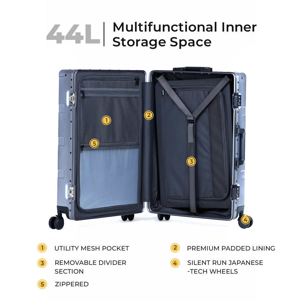 VERAGE Luxe Guardian- Aluminium Carry-On